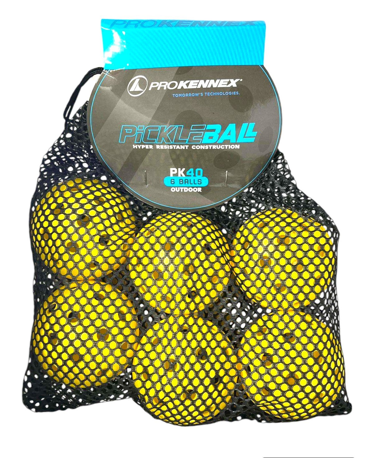Pro Kennex Pickleball Balls - Outdoor - 6 Pack 40 Holes – SturdyRacquets